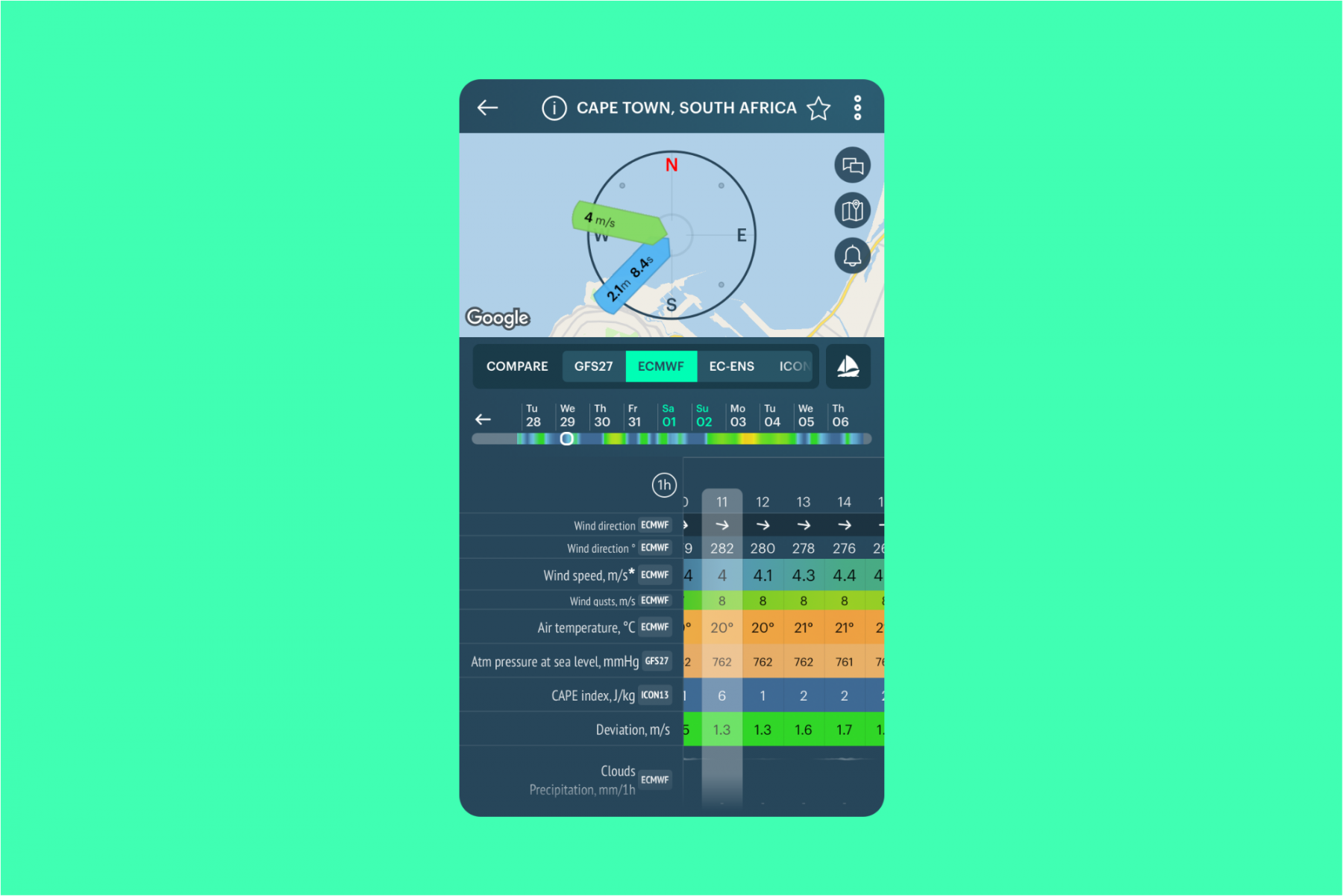 Wind forecast: speed, direction, gusts - Windy.app