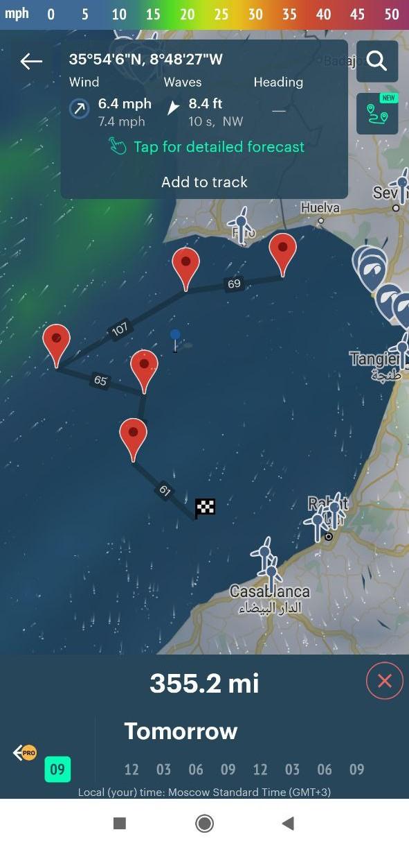 New version for Android: swell map, sailing routes, more fish on spots ...